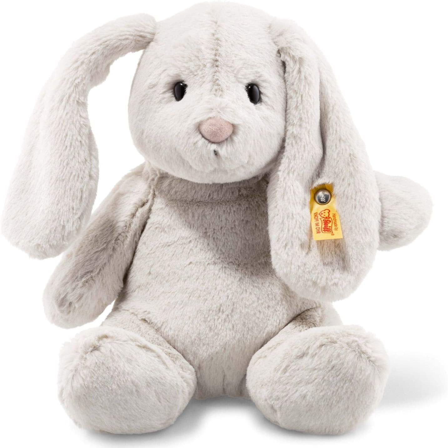 Steiff Soft Cuddly Friends Hoppie Rabbit, Light Grey, 28 cm, 80470