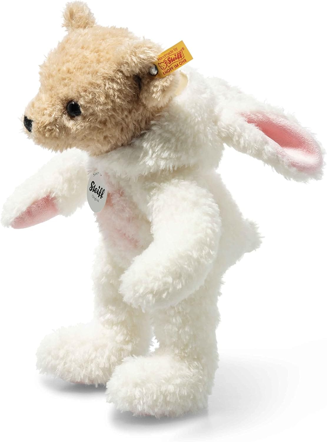 Easter Steiff Teddy Bear Bunny Plush, Whisper White, 27 cm Free Steiff Bag