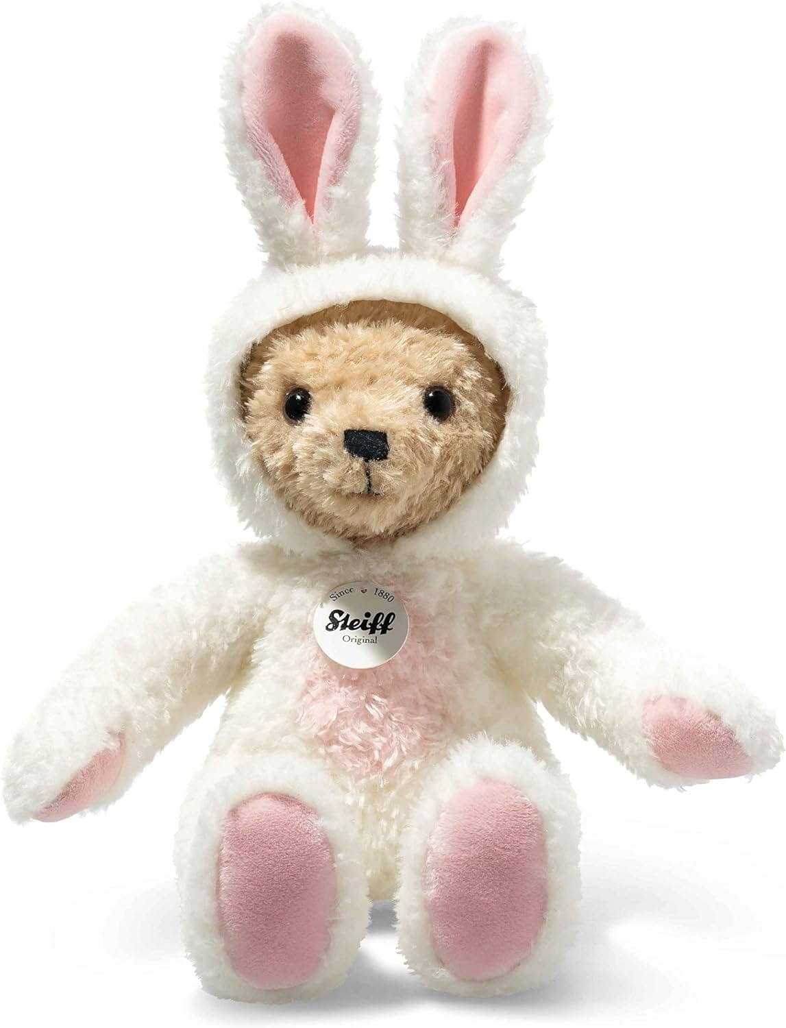 Easter Steiff Teddy Bear Bunny Plush, Whisper White, 27 cm Free Steiff Bag